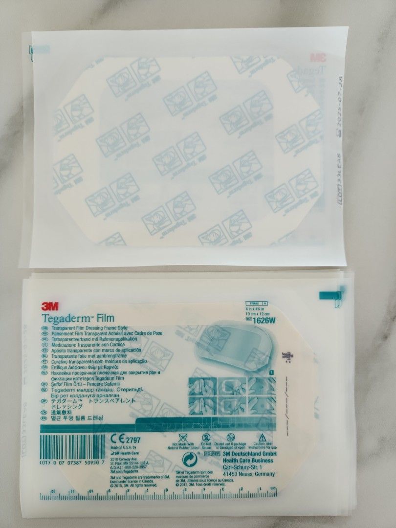 wound dressing: saline solution, tegaderm film, nonwoven swabs, Health ...