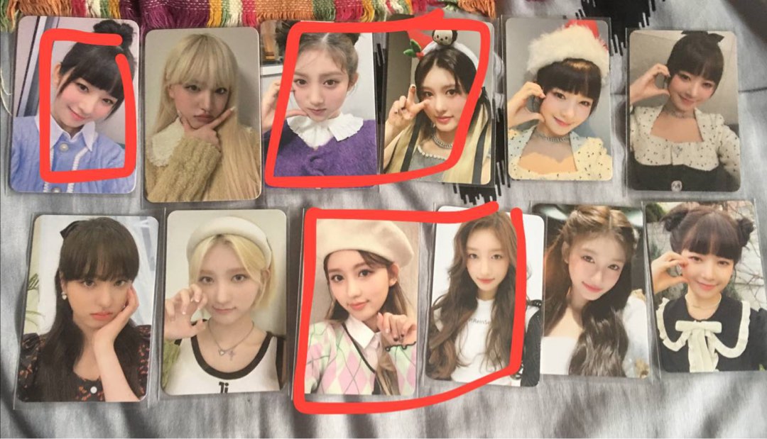 Wts lfb ive new jeans lesserafim gaeul yujin liz leeseo rei wonyoung yunjin chaewon photocards ...