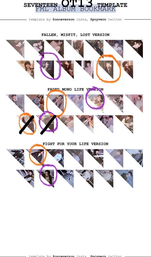 WTT SVT Seventeen FML inserts photocard pc sticker bookmark (Regular ...