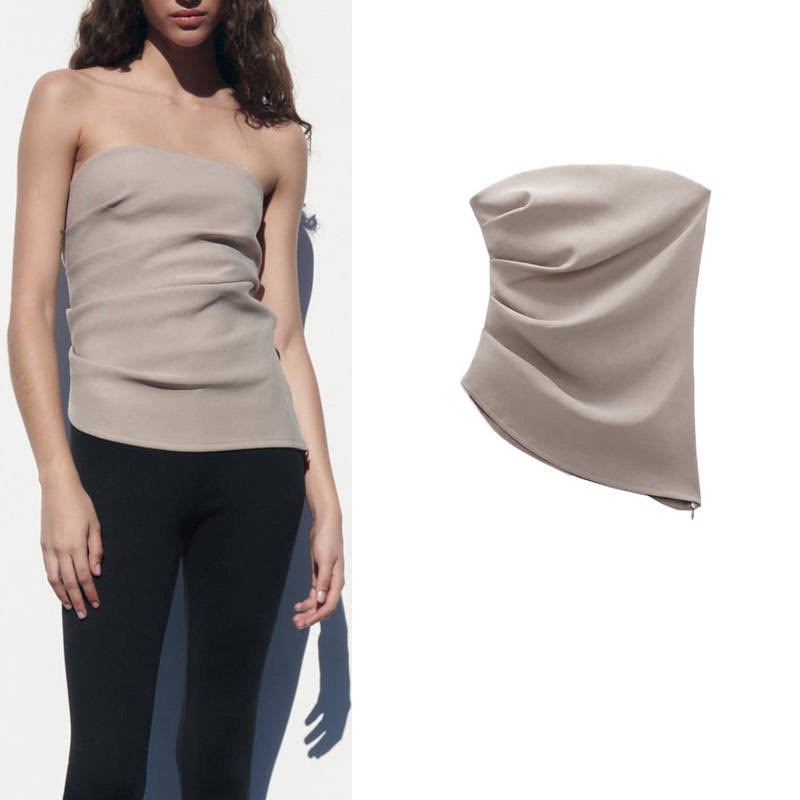 Zara Tube Top, Women's Fashion, Tops, Sleeveless on Carousell