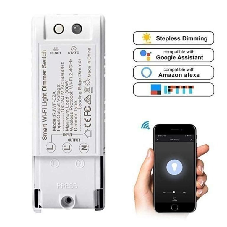 1011) SMART WIFI LIGHT DIMMER SWITCH SMART DIY DIMMER MODULE WIRELESS ...