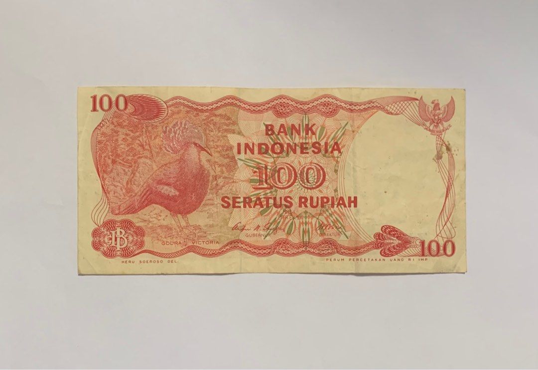 1984 Indonesia 100 rupiah world banknote, Hobbies & Toys, Memorabilia ...