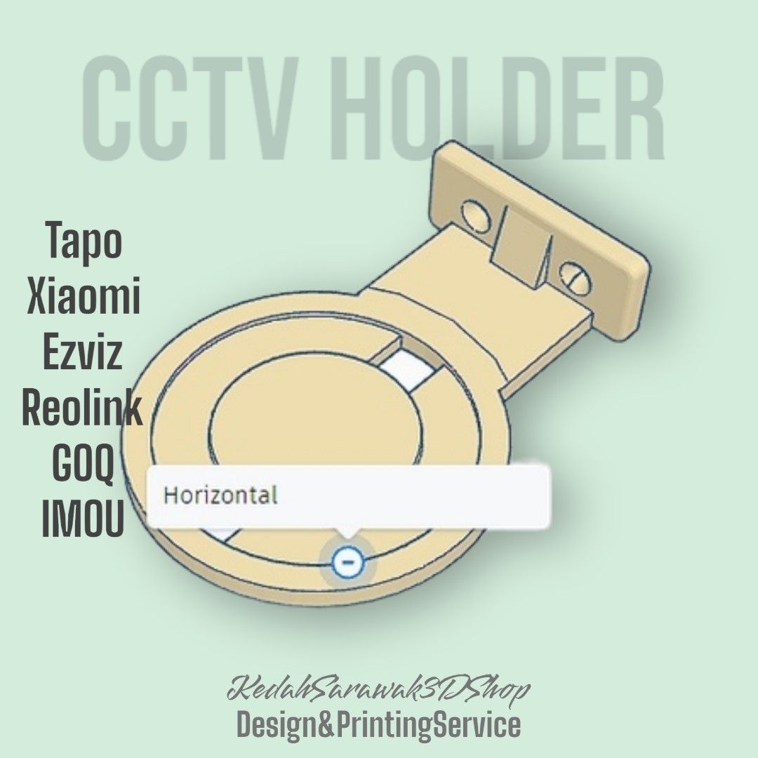 [3d print] CCTV Holder Tapo c200 c210 xiaomi 360 Ezviz Reolink GOQ IMOU ...