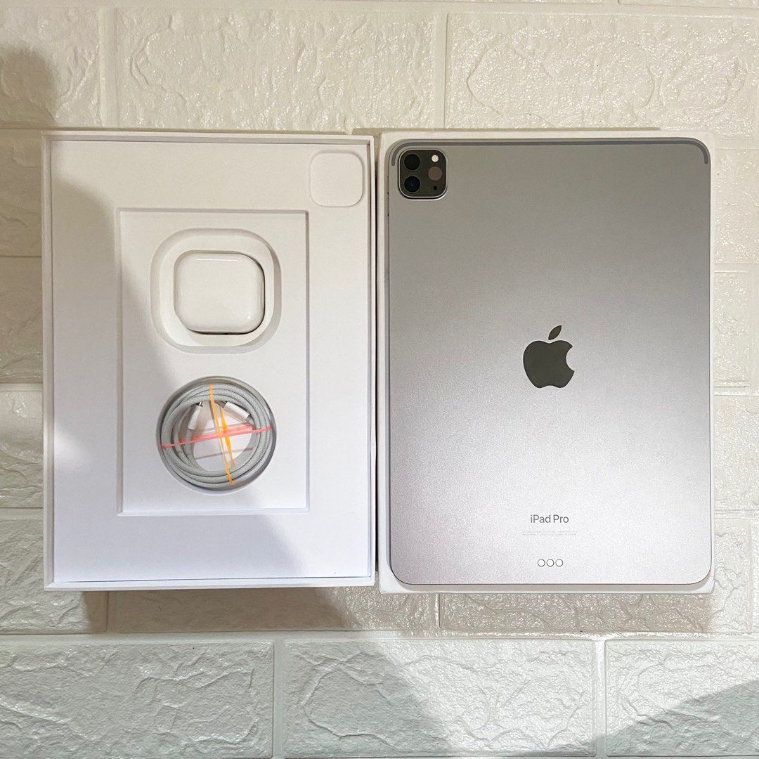 #423 iPad Pro M2 11 inch 2021 MXNF3 GREY 256GB WIFI garansi apple sd april 2024 ex inter ...