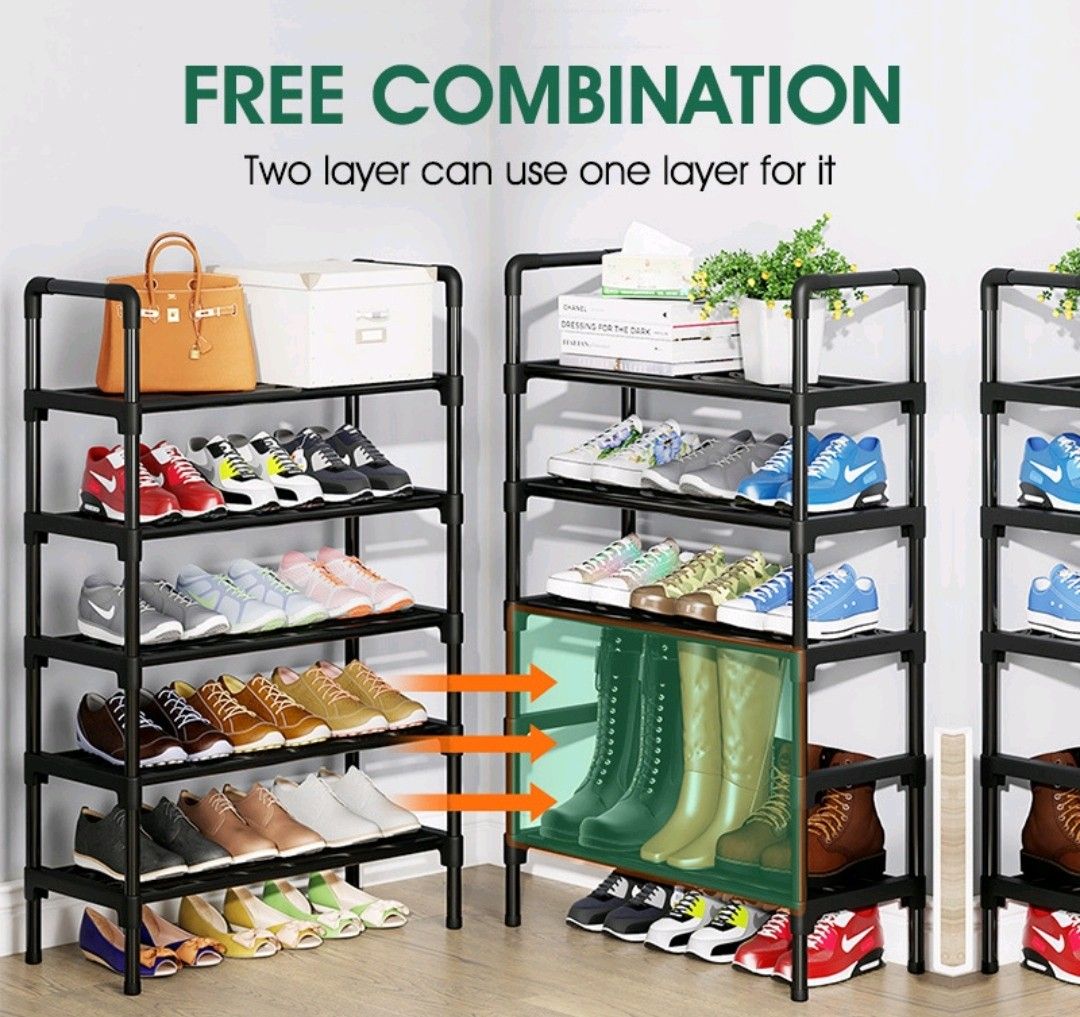 4/5/6Tier Doorway Shoe Rack BTO HDB Choice Shoes Rack Easy Assemble ...