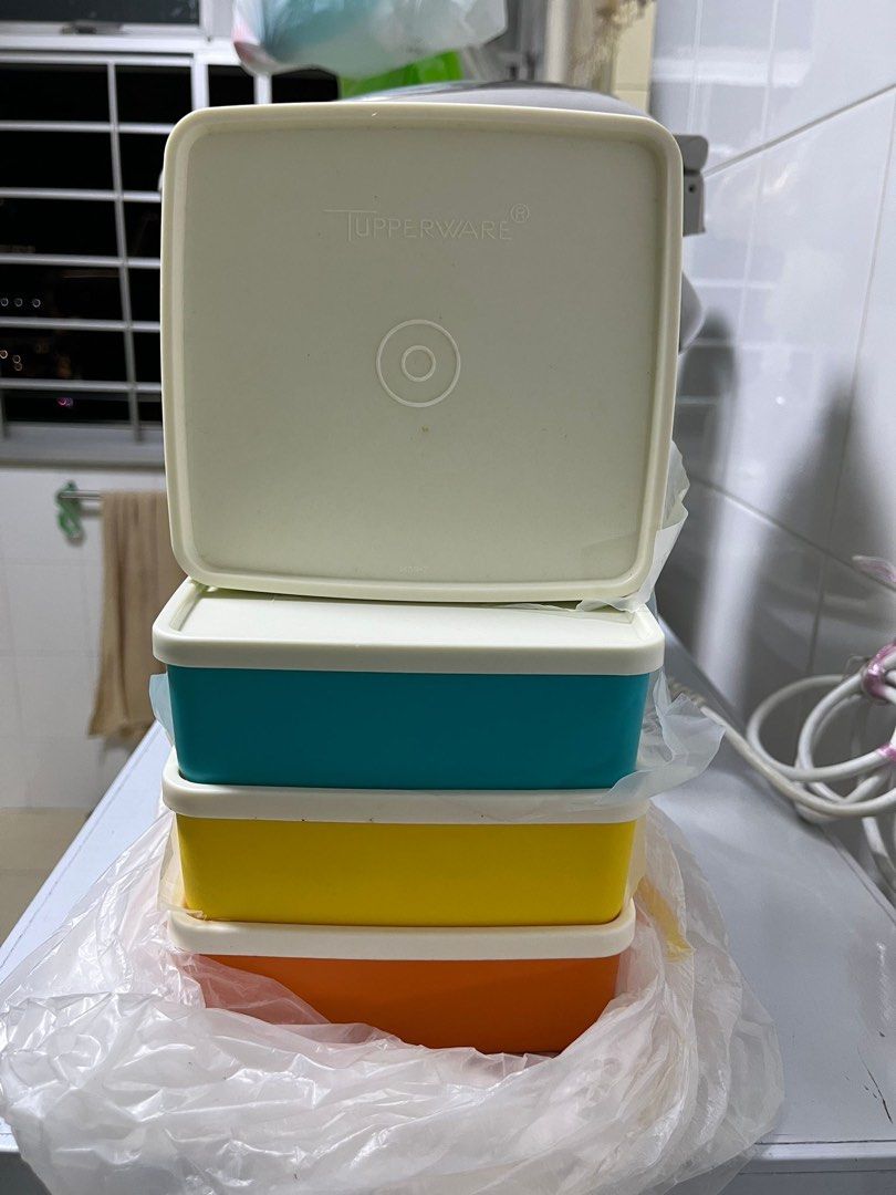4-piece Tupperware sandwich box, Furniture & Home Living, Kitchenware ...