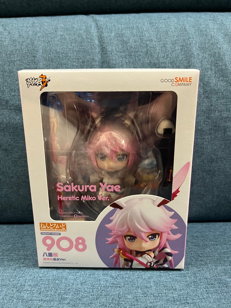 全新 黏土人 Nendoroid 908 Sakura Yae Heretic Miko Ver. 八重櫻, 興趣及遊戲, 收藏品及紀念品 ...