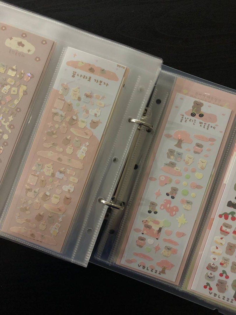 [ WTS ] sticker binder sheets folder sheet for korean seal sticker ...