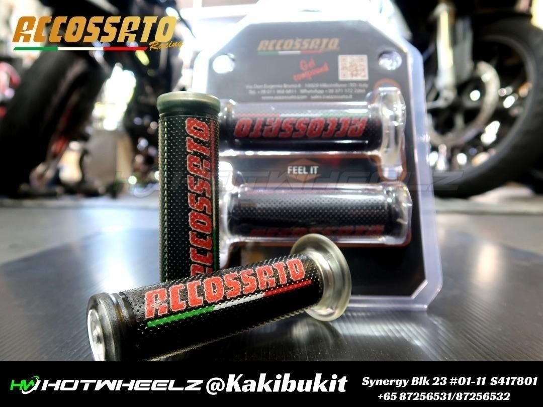 ACCOSSATO RACING GEL GRIPS, Motorcycles, Motorcycle Accessories on ...