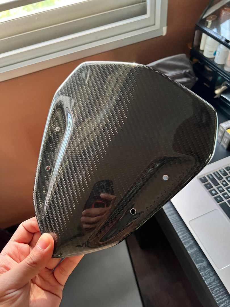 AEROX/NVX CARBON WINDSHIELD VISOR, Motorcycles, Motorcycle Accessories ...