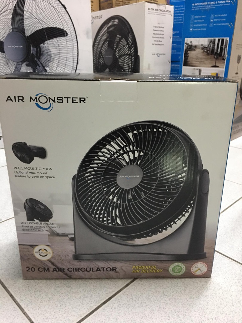 Air Monster 8 Air Circulator Floor Fan, Furniture & Home Living ...