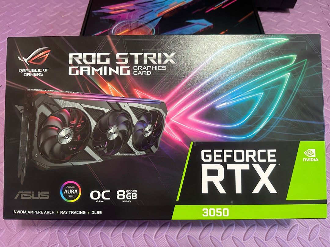 ASUS ROG STRIX 3050 8GB OC, Computers & Tech, Parts & Accessories ...