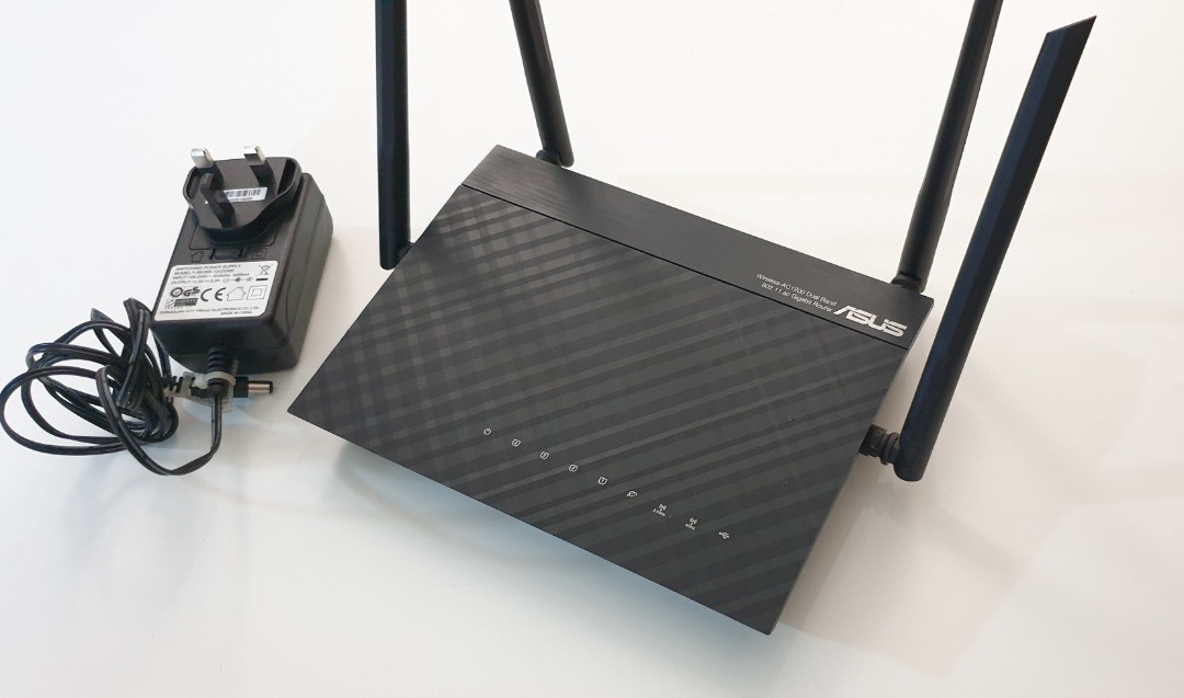 ASUS RT-AC1200G+ Wireless AC1200 Dual Band Gigabit Router, Computers ...