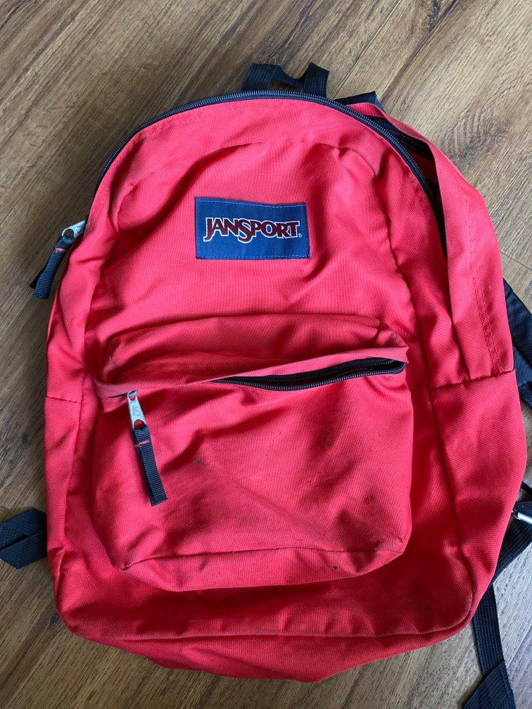 Authentic red Jansport Backpack, Women's Fashion, Bags & Wallets ...