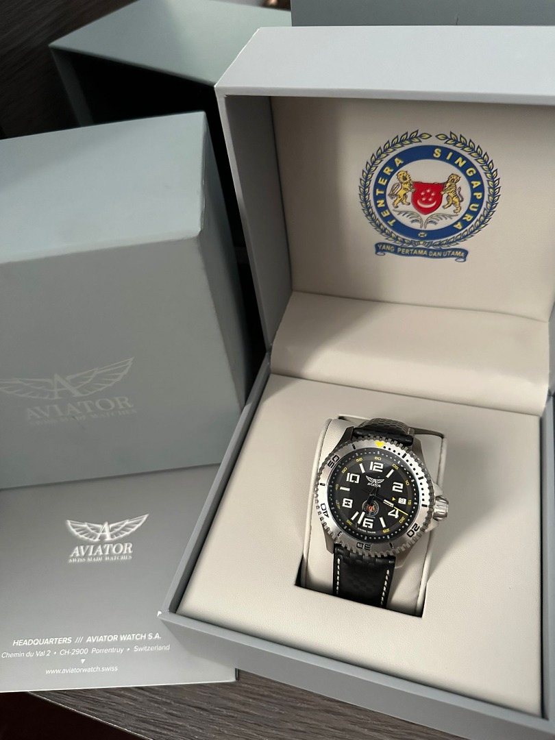 Aviator Watch Singapore Military Special Edition 2020, Men's Fashion ...