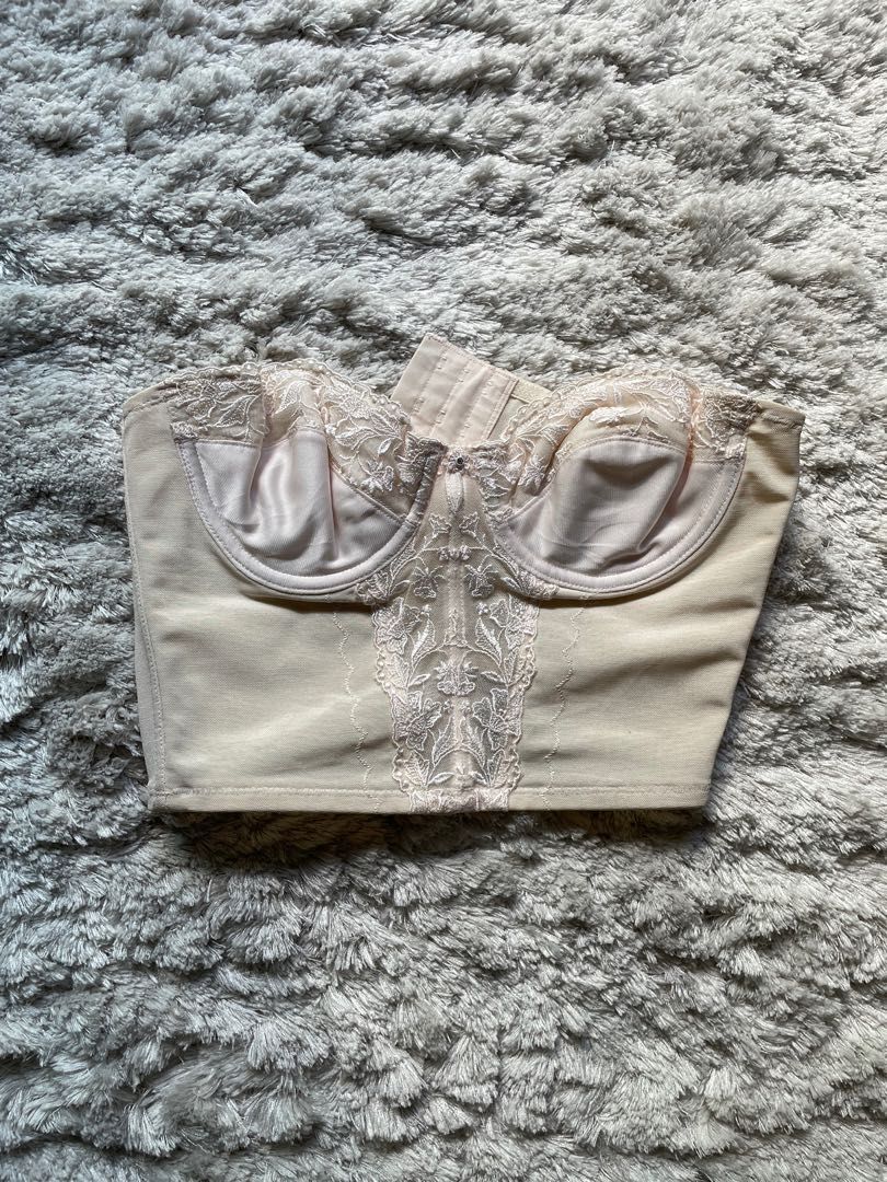 Vintage Beige Bustier, Women's Fashion, New Undergarments & Loungewear ...
