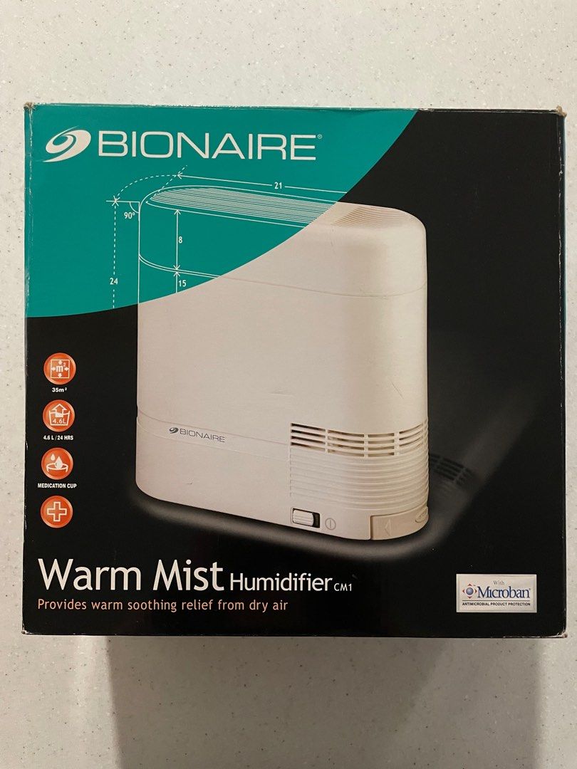 Bionaire Warm Mist Humidifier with Microban, TV & Home Appliances, Air ...