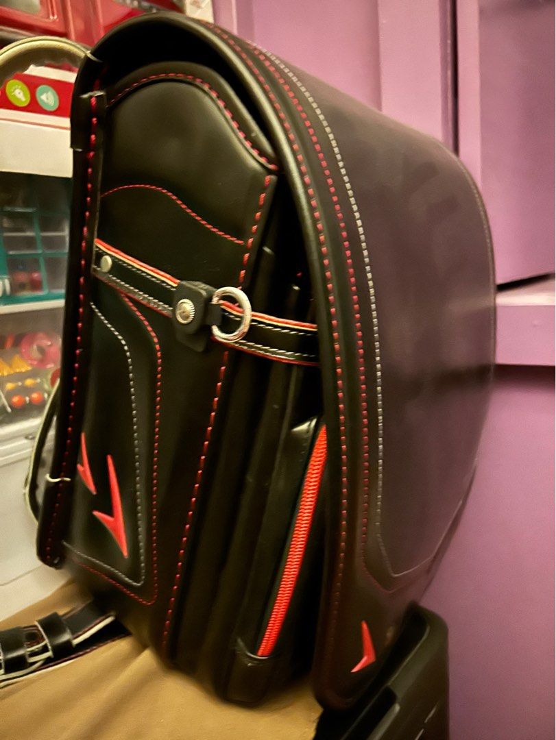 Black Japanese Randoseru School Travel Backpack, Men's Fashion, Bags ...