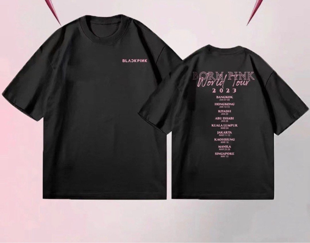 Blackpink Born Pink Merch, Women's Fashion, Tops, Shirts on Carousell