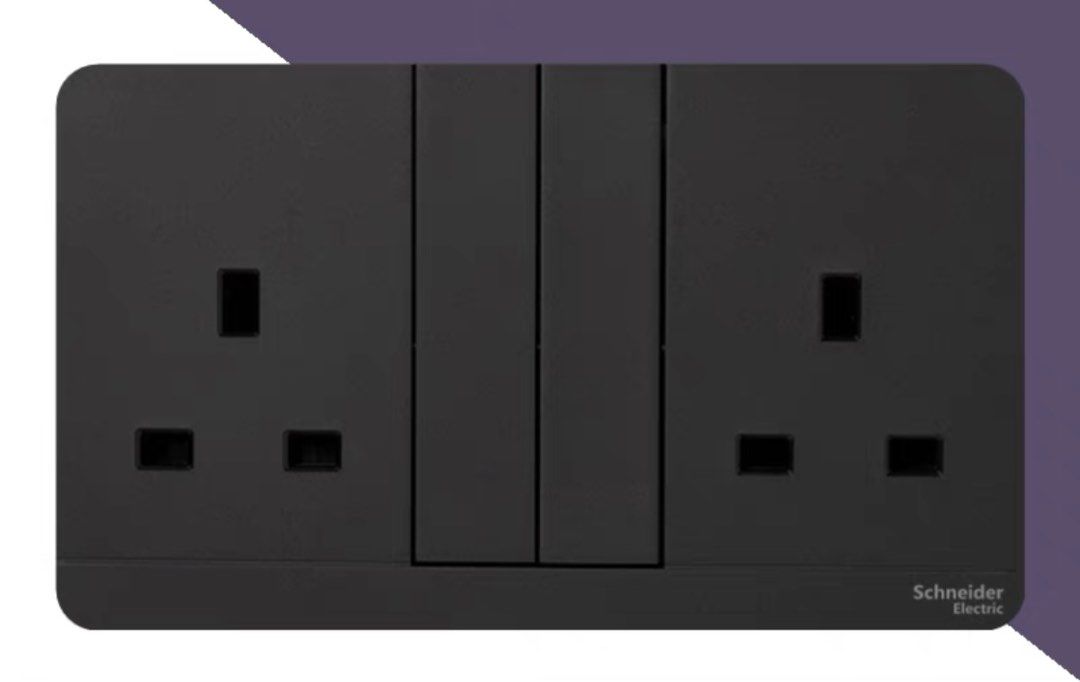 BN: Schneider Electric Double Socket, TV & Home Appliances, Electrical ...