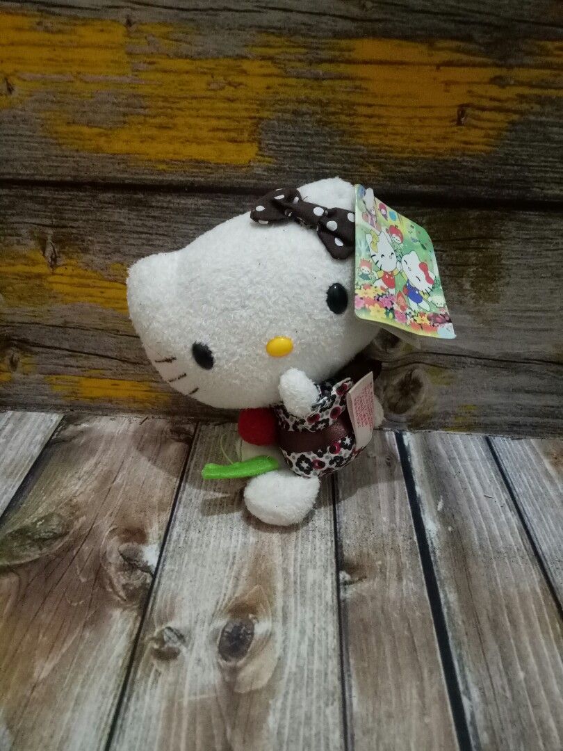 Boneka Hello kitty brown kimono original eikoh sanrio, Toys ...