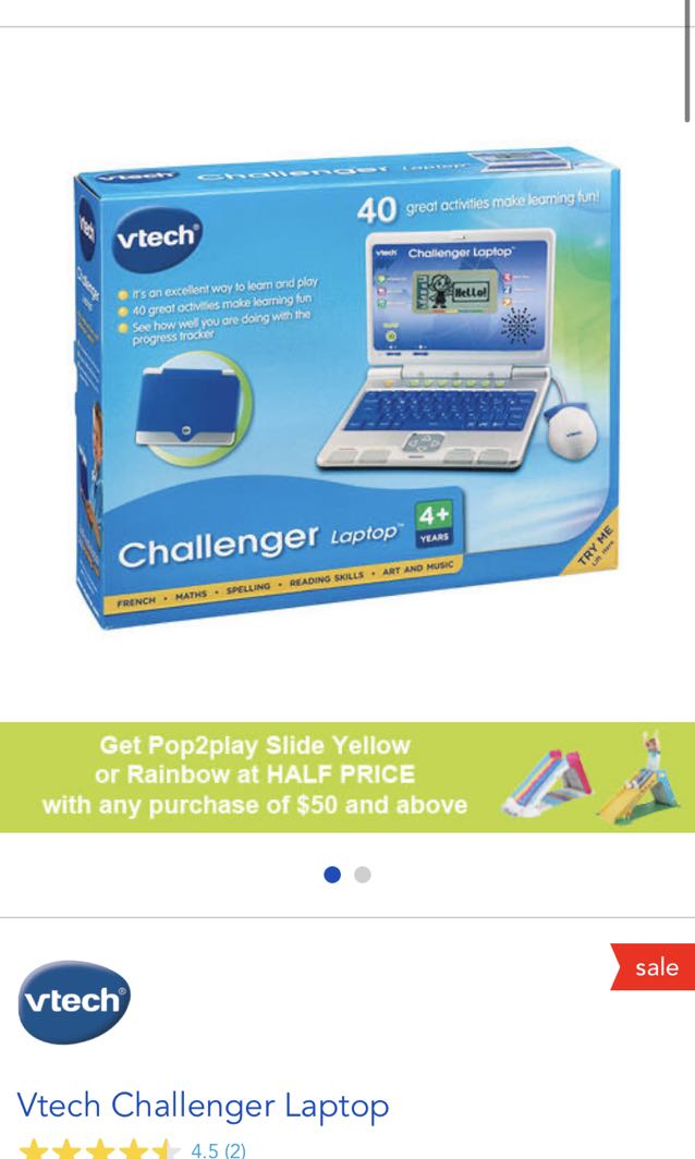 ⭐️Brand new Vtech Challenger Laptop kids from toys r us, Hobbies & Toys ...