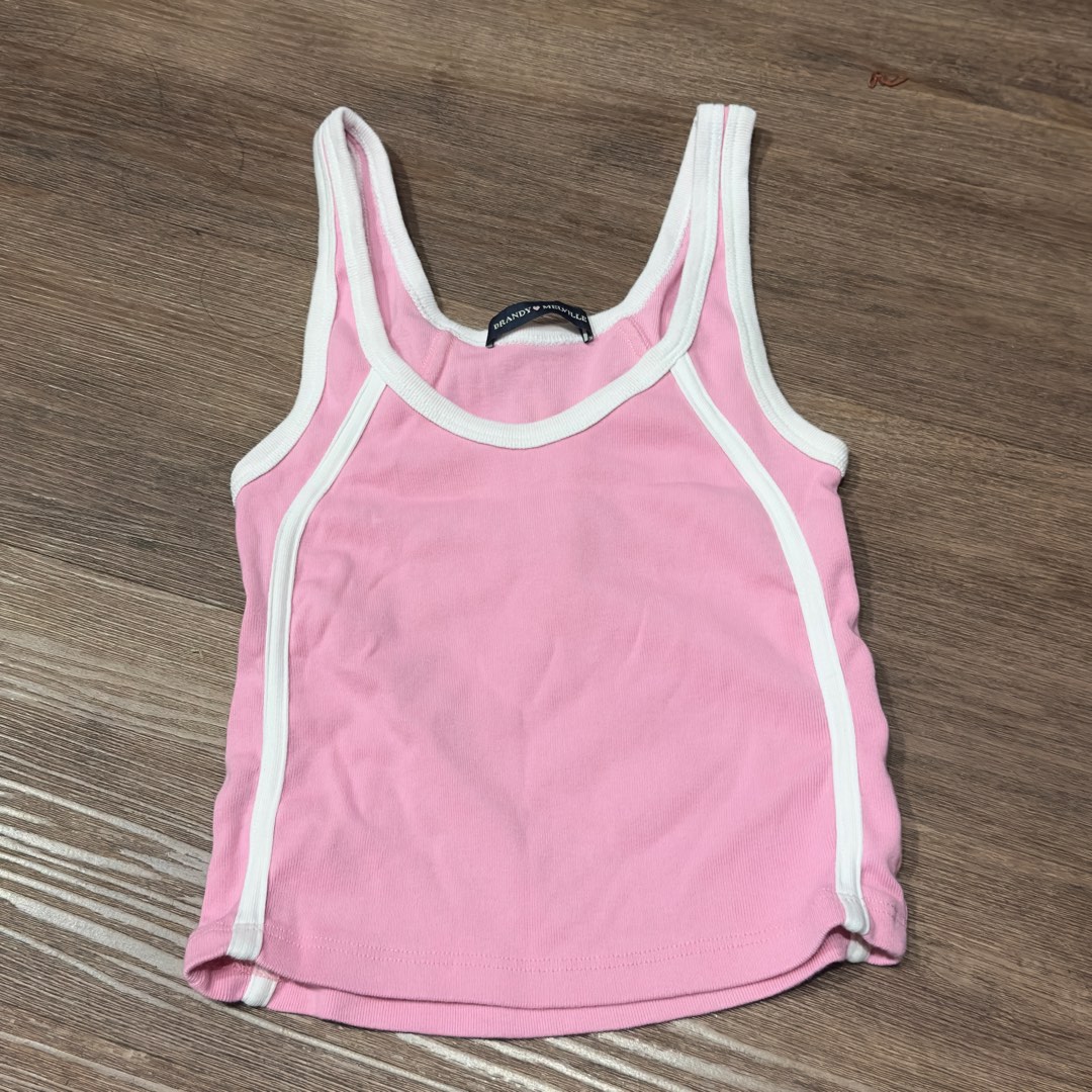 Brandy Melville Bubblegum Pink Lauren Tank, Women's Fashion, Tops ...