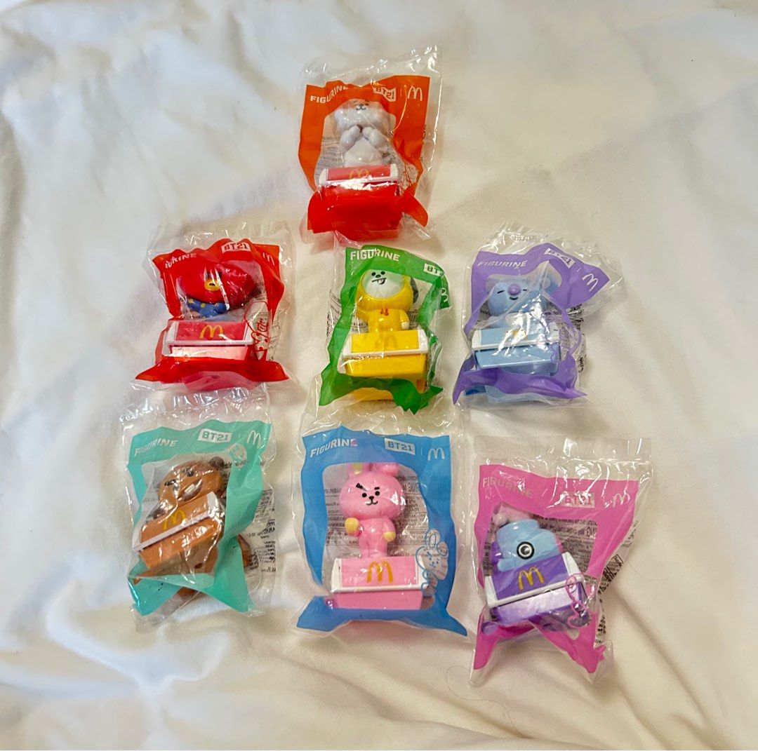 BT21 Mcdonalds Toy | Cooky, Shooky, Mang, Chimmy, Koya, TaTa, RJ, Hobbies & Toys, Memorabilia ...