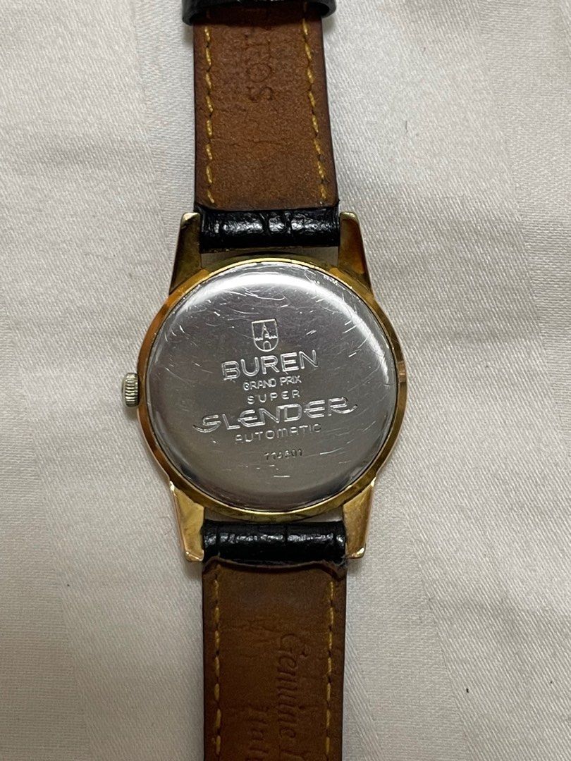 Buren Super Slender Automatic Watch, Men's Fashion, Watches ...