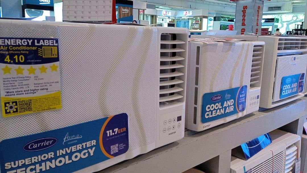 CARRIER WINDOW TYPE AIRCON, TV & Home Appliances, Air Conditioning and ...
