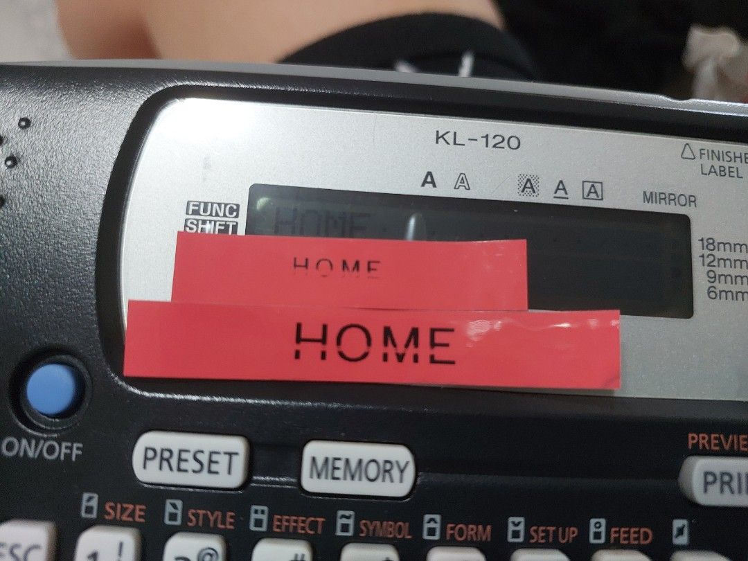 Casio Ez label printer KL-120, Computers & Tech, Printers, Scanners & Copiers on Carousell