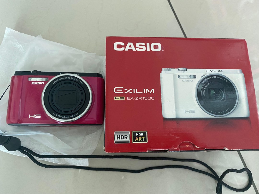 Casio zr1500 rose red ccd camera 相機 cmos, 攝影器材, 相機 - Carousell