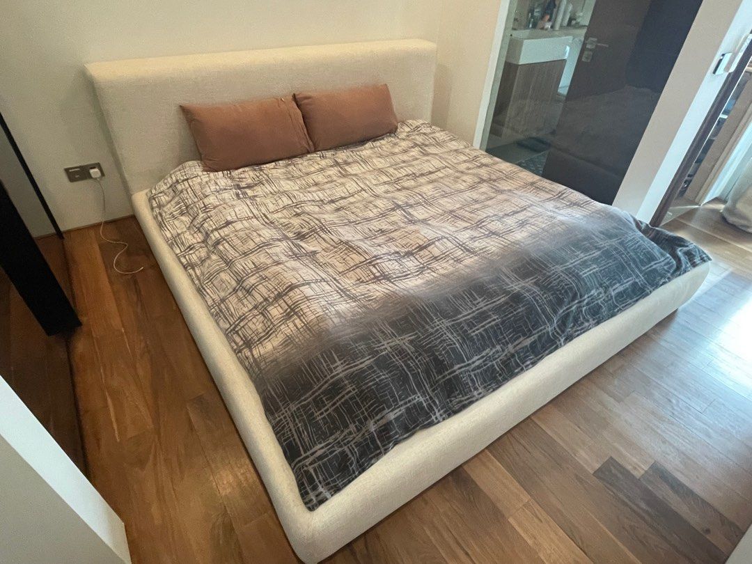 Castlery Dawson King Size Bed Frame, Furniture & Home Living, Furniture ...