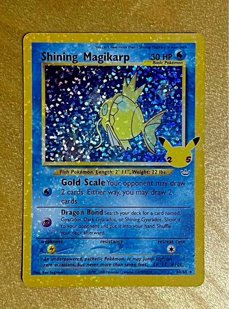 [Holo bleed] Shining Magikarp 25th Pokemon Celebrations Classic ...