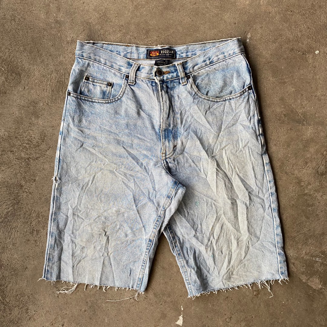 Route 66 Regular Fit Cut Off Denim Shorts Jorts, Men's Fashion, Bottoms ...