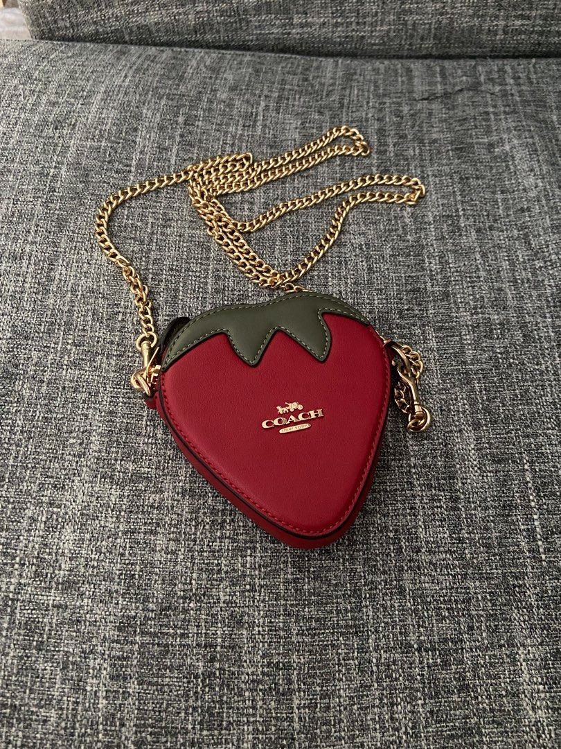 Coach Strawberry Coin Purse on Carousell