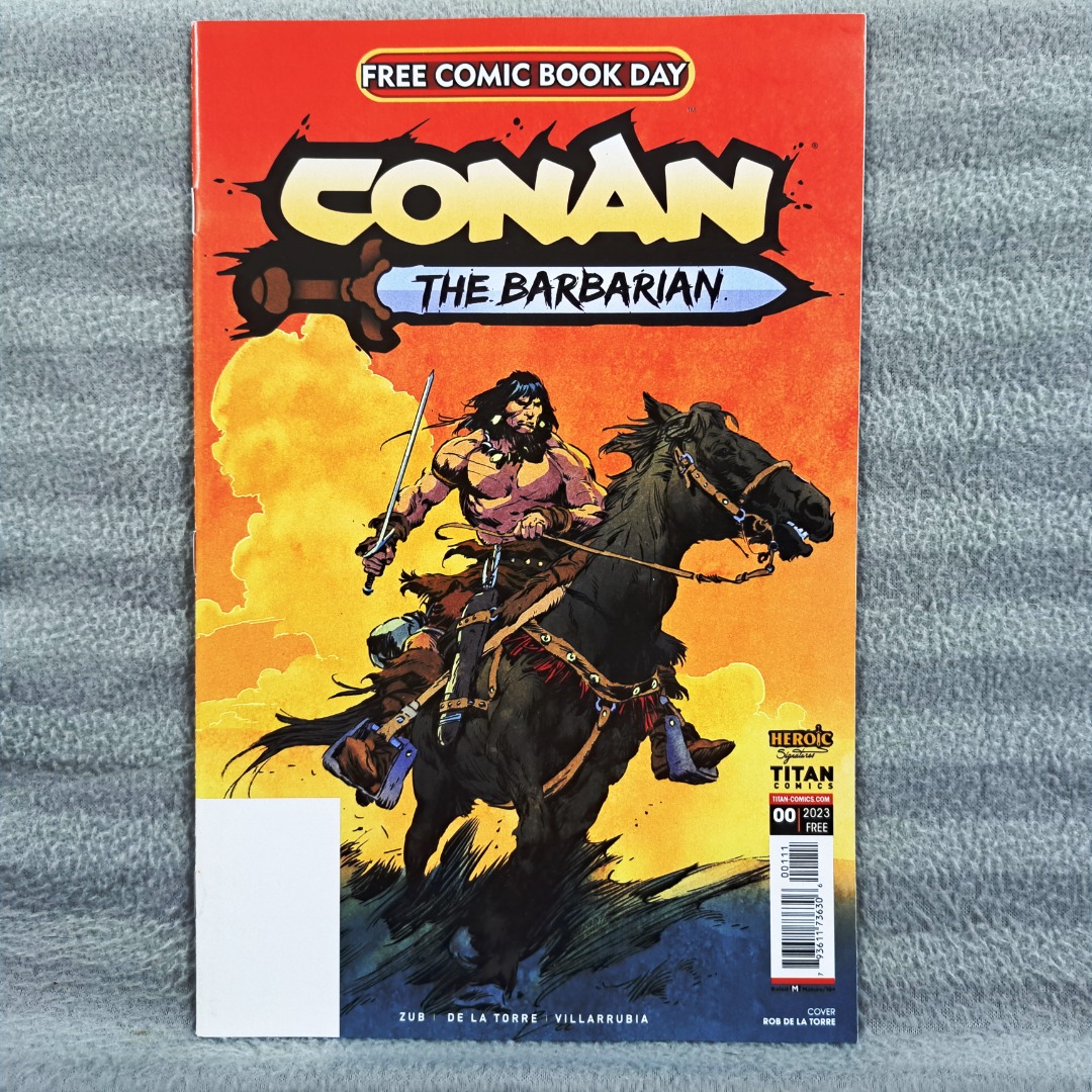 Conan the Barbarian FCBD 2023 Special #0 (One-Shot) Titan Comics (I-P) Jim Zub, Rob Delatorre ...