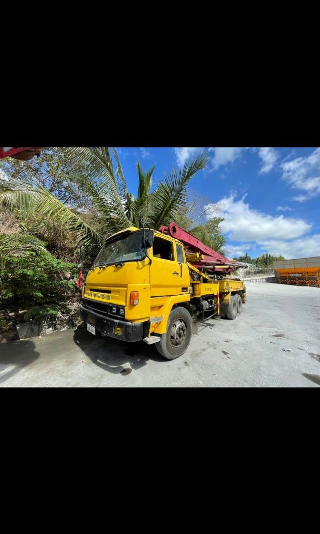 Concrete pump boom type,32 meters boom length, puitmister pump ...