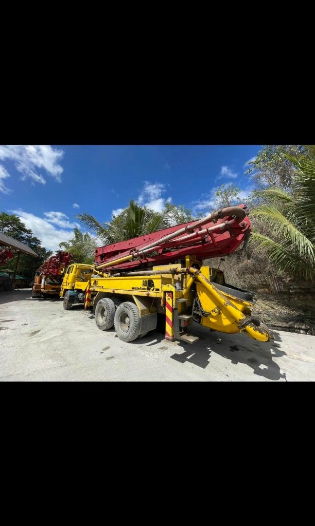Concrete pump boom type,32 meters boom length, puitmister pump ...