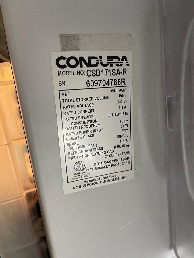 Condura Ultima refrigerator on Carousell
