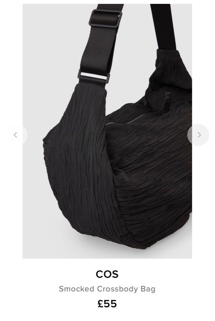COS SMOCKED CROSSBODY BAG, Women's Fashion, Bags & Wallets, Cross-body ...
