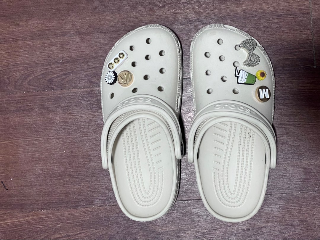 Crocs beige on Carousell