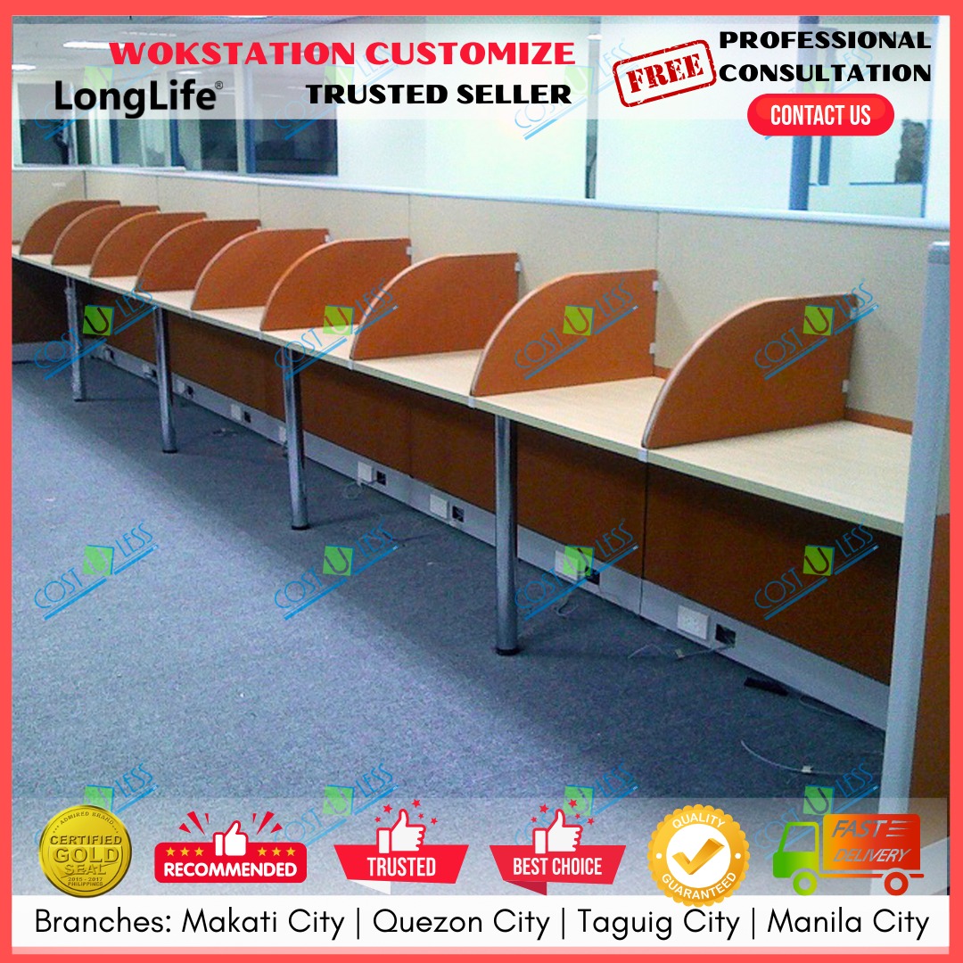 Customized Workstation Tables Office Partition, Office Furniture ...