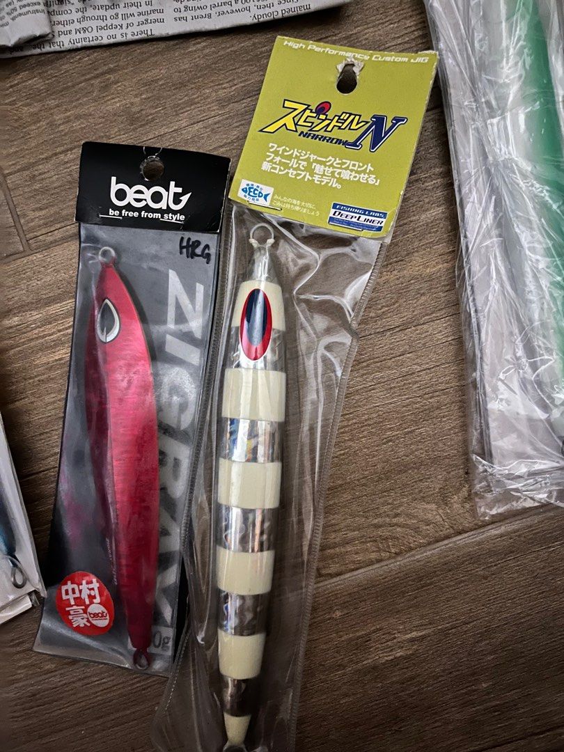 Deepliner and Beat jigs, Sports Equipment, Fishing on Carousell