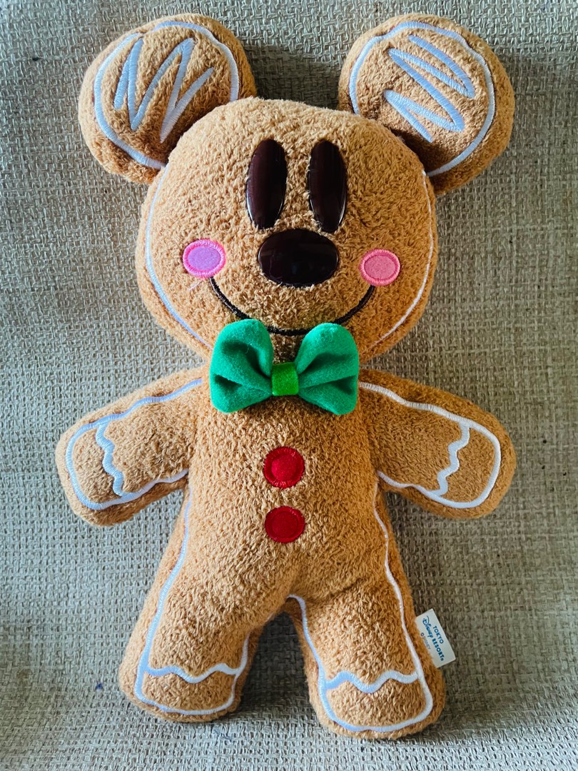 Disney Mickey Mouse Gingerbread Plush Stuffed Toy, Hobbies & Toys, Toys ...