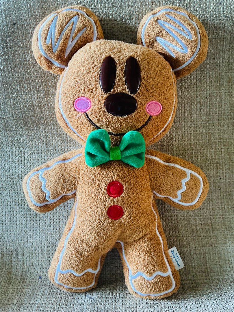 Disney Mickey Mouse Gingerbread Plush Stuffed Toy, Hobbies & Toys, Toys ...