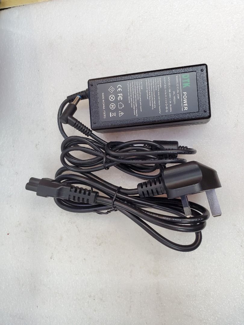 DTK Power Adapter DL-45W IP 100-240V 1.5A 50-60 Hz OP 19.5V 2.31A ...