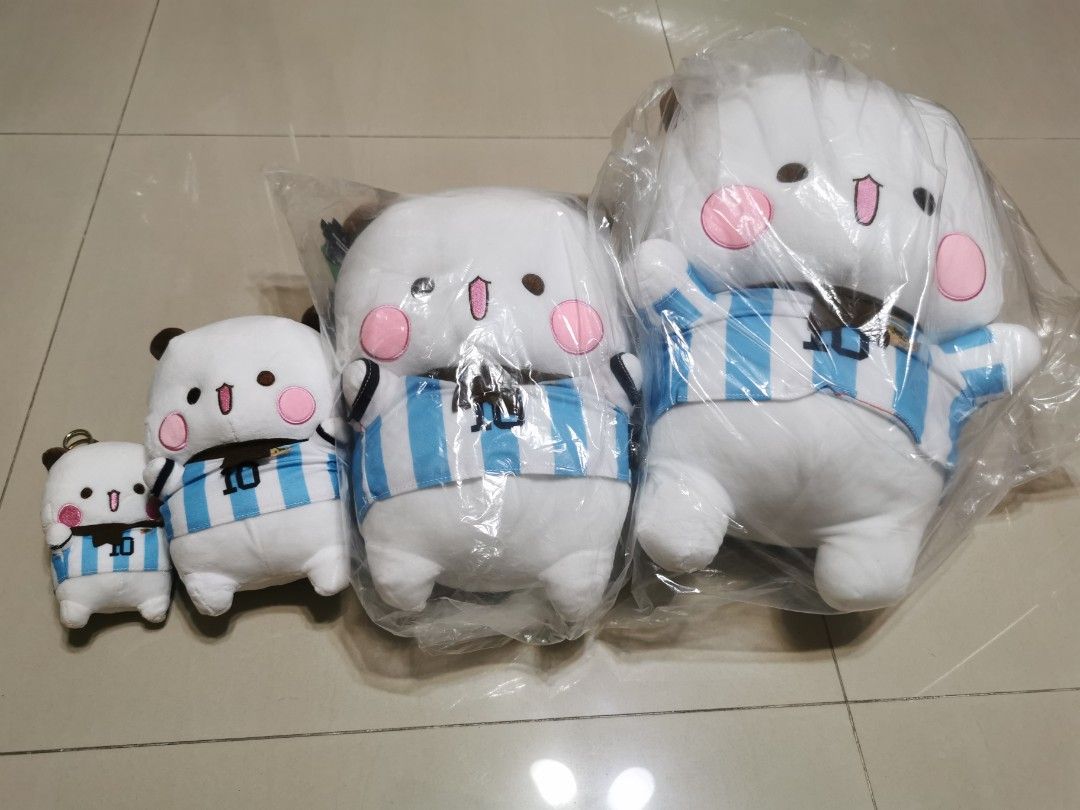 Dudu Bubu Argentina Messi jersey plush toy full set, Hobbies & Toys ...