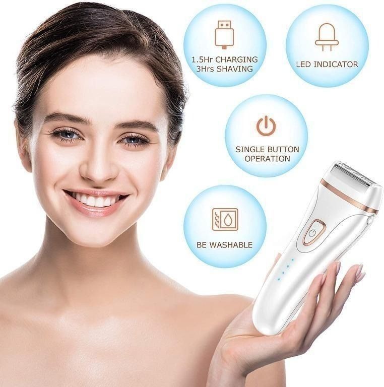 Electric Lady Shaver, Painless Ladies Shaver Electric Razor, Wet and ...