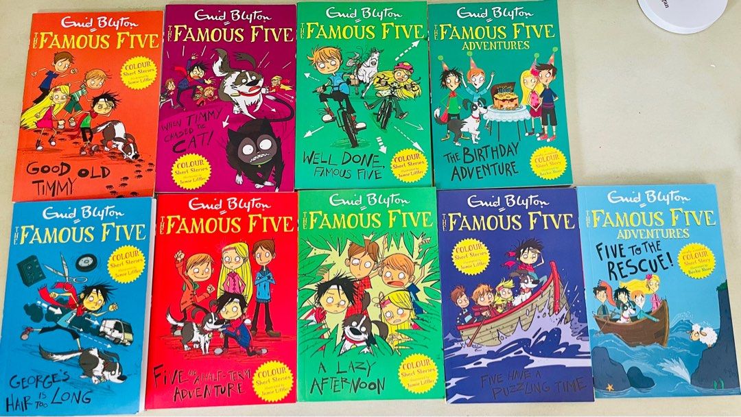 Enid blyton famous five series 9 short story books, Hobbies & Toys ...